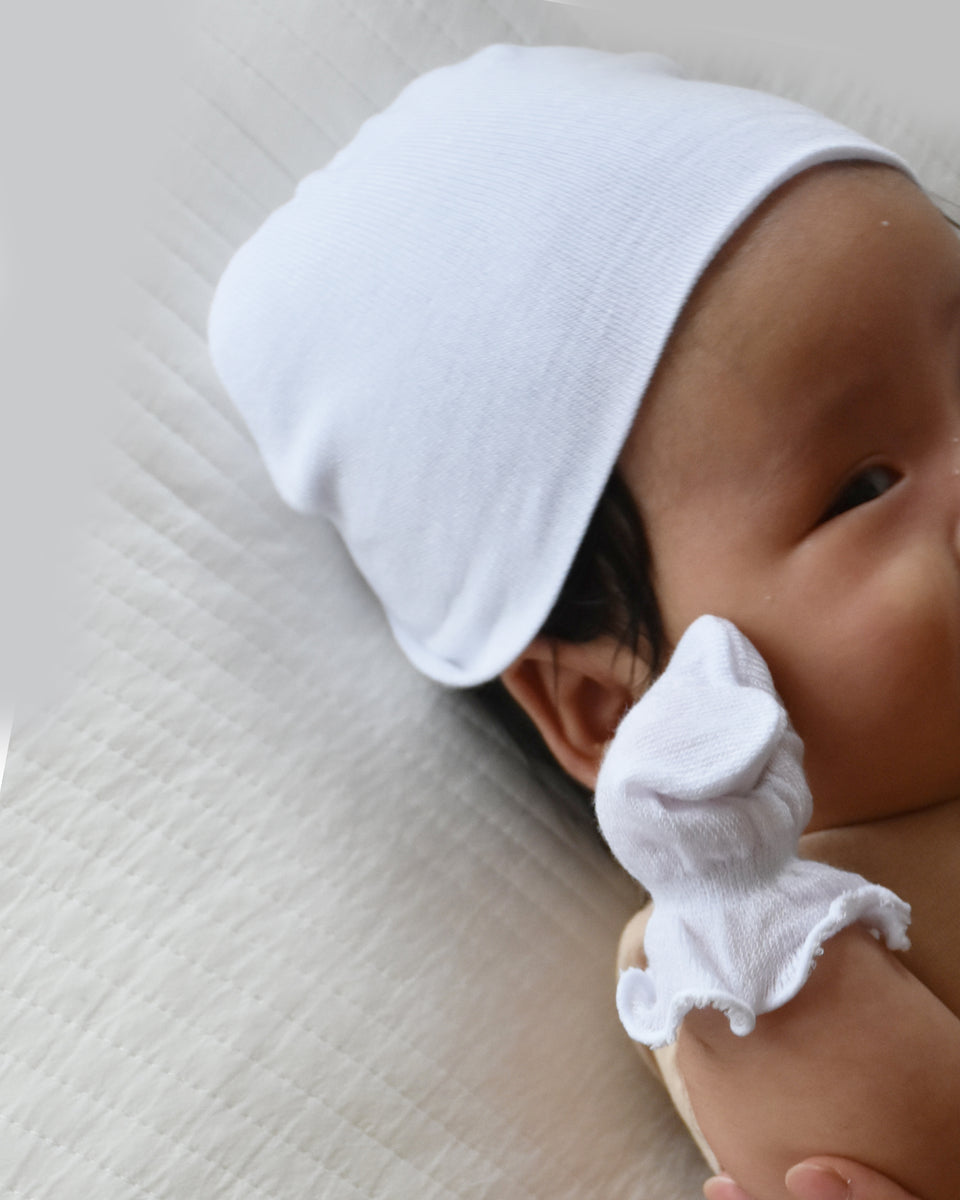 Playette 2 Pack Bamboo Caps White/Grey